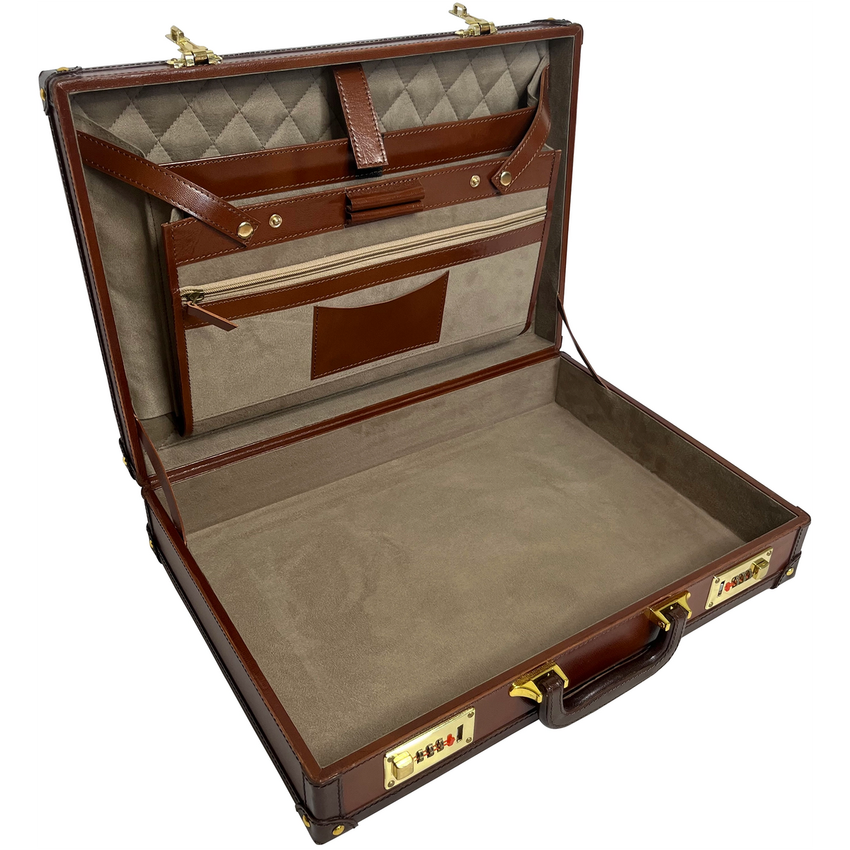 Aston Leather Briefcase - Limited Edition (Brown) – Rustic Town